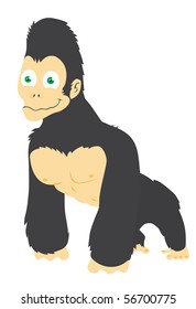 Gorilla Cartoon Illustration Stock Vector (Royalty Free) 56700775 ...