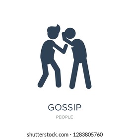 Gossip Icon People Outline Collection Thin Stock Vector (Royalty Free ...
