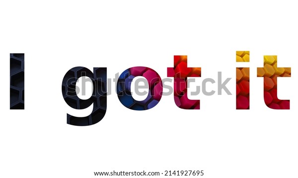 Got Colorful Typography Text Banner Vector Stock Vector (Royalty Free ...