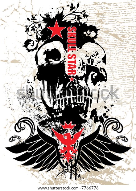 Gothic Style Image Skull Russian Style Stock Vector (Royalty Free ...