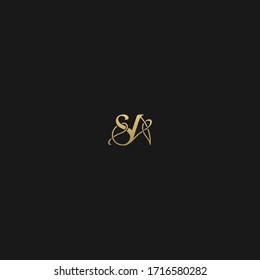 Gothic Style Sa Logo Serif Fonts Stock Vector (Royalty Free) 1716580282 ...