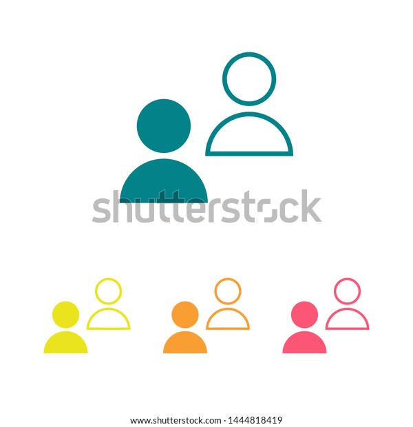 Goup People Icon Vector Web Design Stock Vector (Royalty Free ...