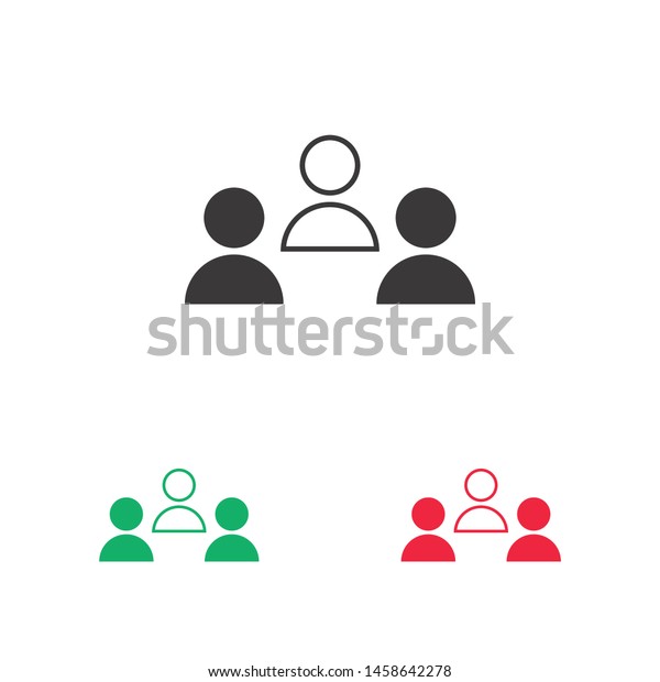 Goup People Icon Vector Web Design Stock Vector (Royalty Free ...