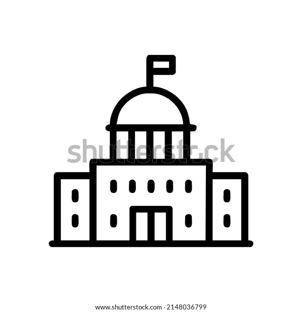 Goverment Vector Icon Goverment Sign On Stock Vector (Royalty Free ...