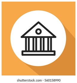 Vektor Stok Government Vector Icon Building Symbol Modern (Tanpa ...