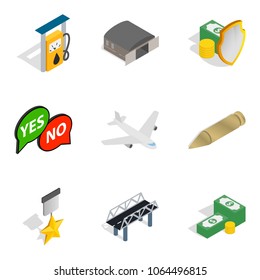 Governor Icons Set Isometric Set 9 Stock Vector (Royalty Free ...