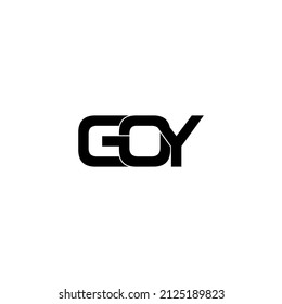 Goy Letter Monogram Logo Design Stock Vector (Royalty Free) 2125189823 ...