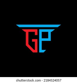 Gp Letter Logo Creative Design Vector Stock Vector (Royalty Free ...