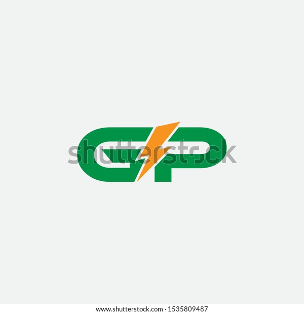 Gp Letter Power Logo Design Vector Stock Vector (Royalty Free ...
