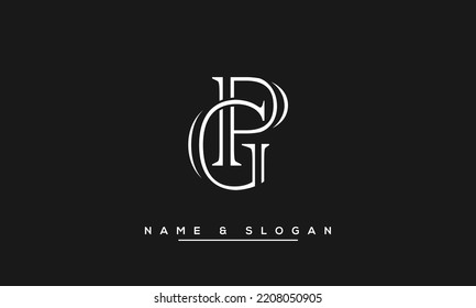 Gp Pg Abstract Letters Logo Monogram Stock Vector (Royalty Free ...