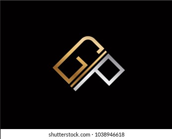 Gp Square Shape Letter Logo Design Stock Vector (Royalty Free ...