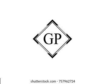 Gp Square Shape Vintage Logo Stock Vector (Royalty Free) 757962724 ...