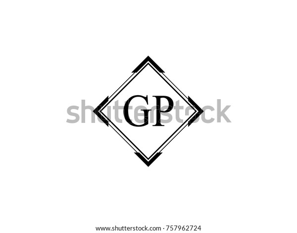 Gp Square Shape Vintage Logo Stock Vector (Royalty Free) 757962724 ...