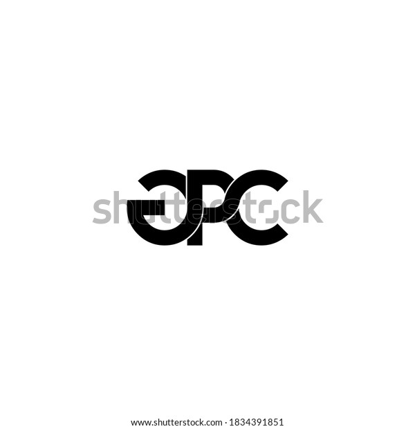 Gpc Letter Original Monogram Logo Design Stock Vector (Royalty Free ...