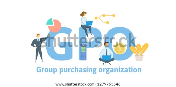 Gpo Group Purchasing Organization Concept Keywords Stock Vector ...