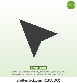 Gps Arrow Icon Stock Vector (Royalty Free) 618301931 | Shutterstock