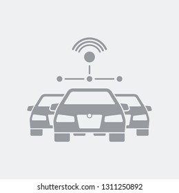 Gps Connection Cars Stock Vector (Royalty Free) 1311250892 | Shutterstock