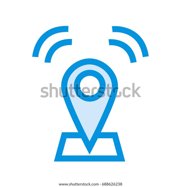 Gps Icon Stock Vector (Royalty Free) 688626238 | Shutterstock