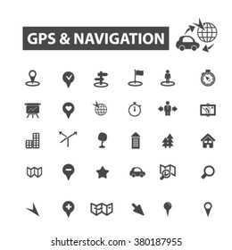 Gps Icons Stock Vector (Royalty Free) 380187955 | Shutterstock