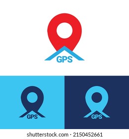 Gps Location Logo Design Vector Templet Stock Vector (Royalty Free ...
