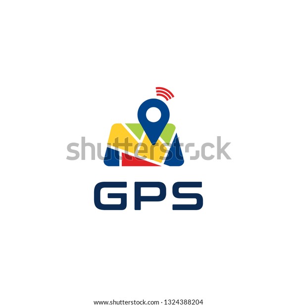 Gps Logo Design Stock Vector (Royalty Free) 1324388204