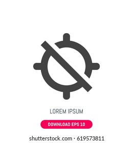 Gps Off Icon Vector Stock Vector (Royalty Free) 619573811 | Shutterstock