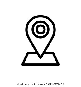 Gps Outline Icon Vector Stock Vector (Royalty Free) 1913603416 ...