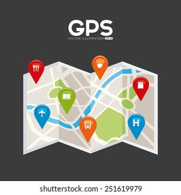 Gps Signals Design Vector Illustration Eps10 Stock Vector (Royalty Free ...