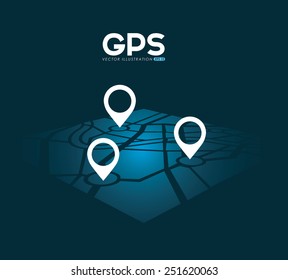 Gps Signals Design Vector Illustration Eps10 Stock Vector (Royalty Free ...