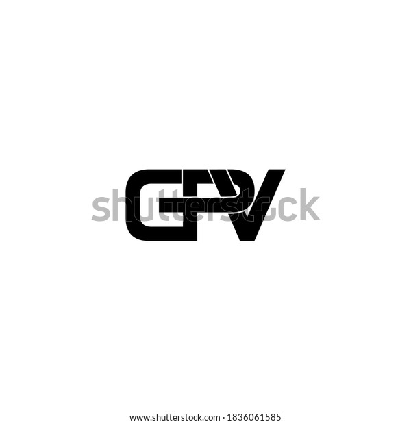 Gpv Letter Original Monogram Logo Design Stock Vector (Royalty Free ...