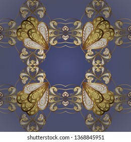 Graceful Delicate Ornamentation Rococo Style Vector Stock Vector ...