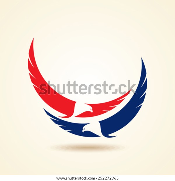 Graceful Soaring Eagle Logo Outstretched Wings Stock Vector (Royalty ... Graceful Soaring Eagle Logo Outstretched Wings Stock Vector (Royalty ...
