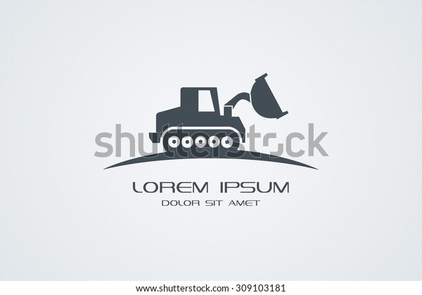 Grader Logo Earth Symbol On Gray Stock Vector (Royalty Free) 309103181 ...