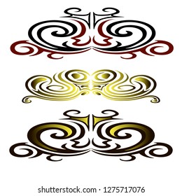 Gradient Abstract Ornament Stock Vector (Royalty Free) 1275717076 ...