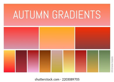 Gradient Autumn Wallpaper Element Vector Background Stock Vector ...