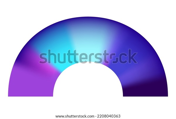 Gradient Blue Purple Half Circle Logo Stock Vector (Royalty Free ...