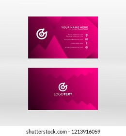 Gradient Business Card Design Template Stock Vector (Royalty Free ...