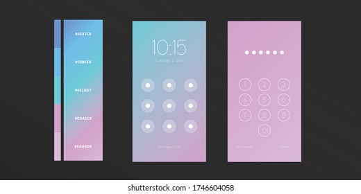 Gradient Chart Ui Ux Mobile Presentation Stock Vector (Royalty Free ...
