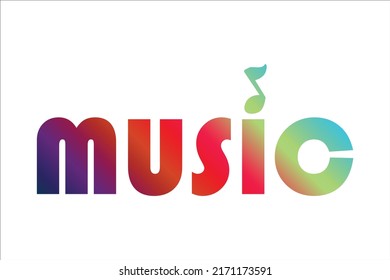 Gradient Color Music Logo Suitable Brandilng Stock Vector (Royalty Free ...