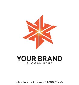 Gradient Color Star Logo Design Stock Vector (Royalty Free) 2169073755 ...