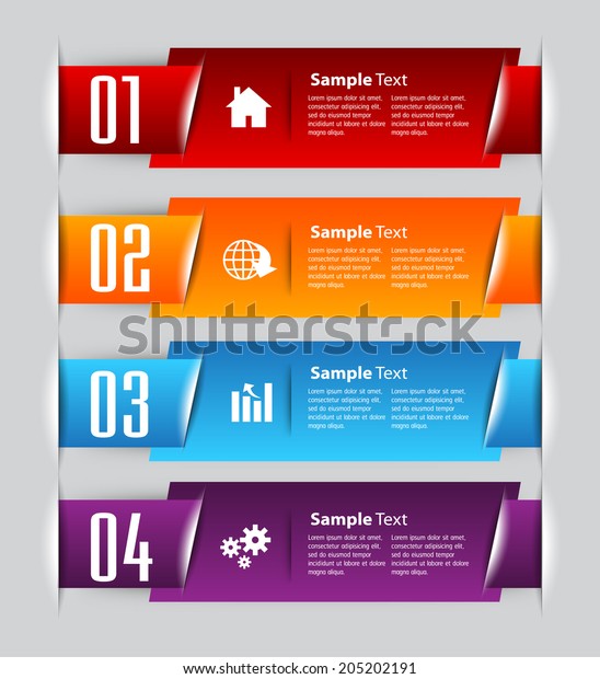 Gradient Colorful Modern Text Box Template Stock Vector (Royalty Free ...