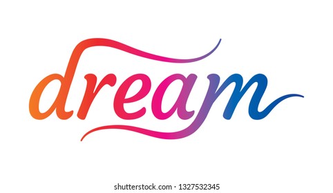 Gradient Dream Word Concept Stock Vector (Royalty Free) 1327532345 ...