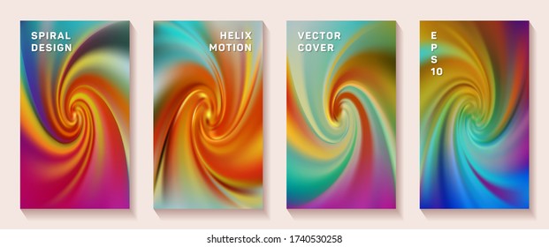 Gradient Helix Flexure Flow Cover Page Stock Vector (Royalty Free ...