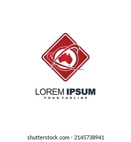 Gradient Red Switches Logo Icon Map Stock Vector (Royalty Free ...