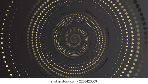 Gradient Round Circle Background Black Abstract Stock Vector (Royalty ...