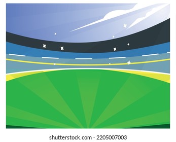 Gradient Soccer Field Background Illustration Stock Vector (Royalty ...