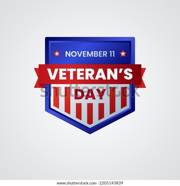 Gradient Veterans Day Logos Design Stock Vector (Royalty Free ...