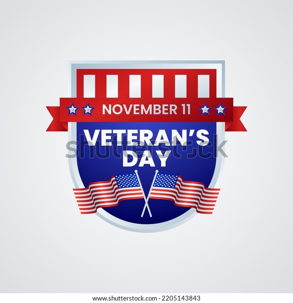 Gradient Veterans Day Logos Design Stock Vector (Royalty Free ...