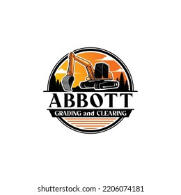 Grading Clearing Company Logo Design 2 Stock Vector (Royalty Free ...