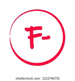 Grading System F Grades School Minus Stock Vector (Royalty Free ...